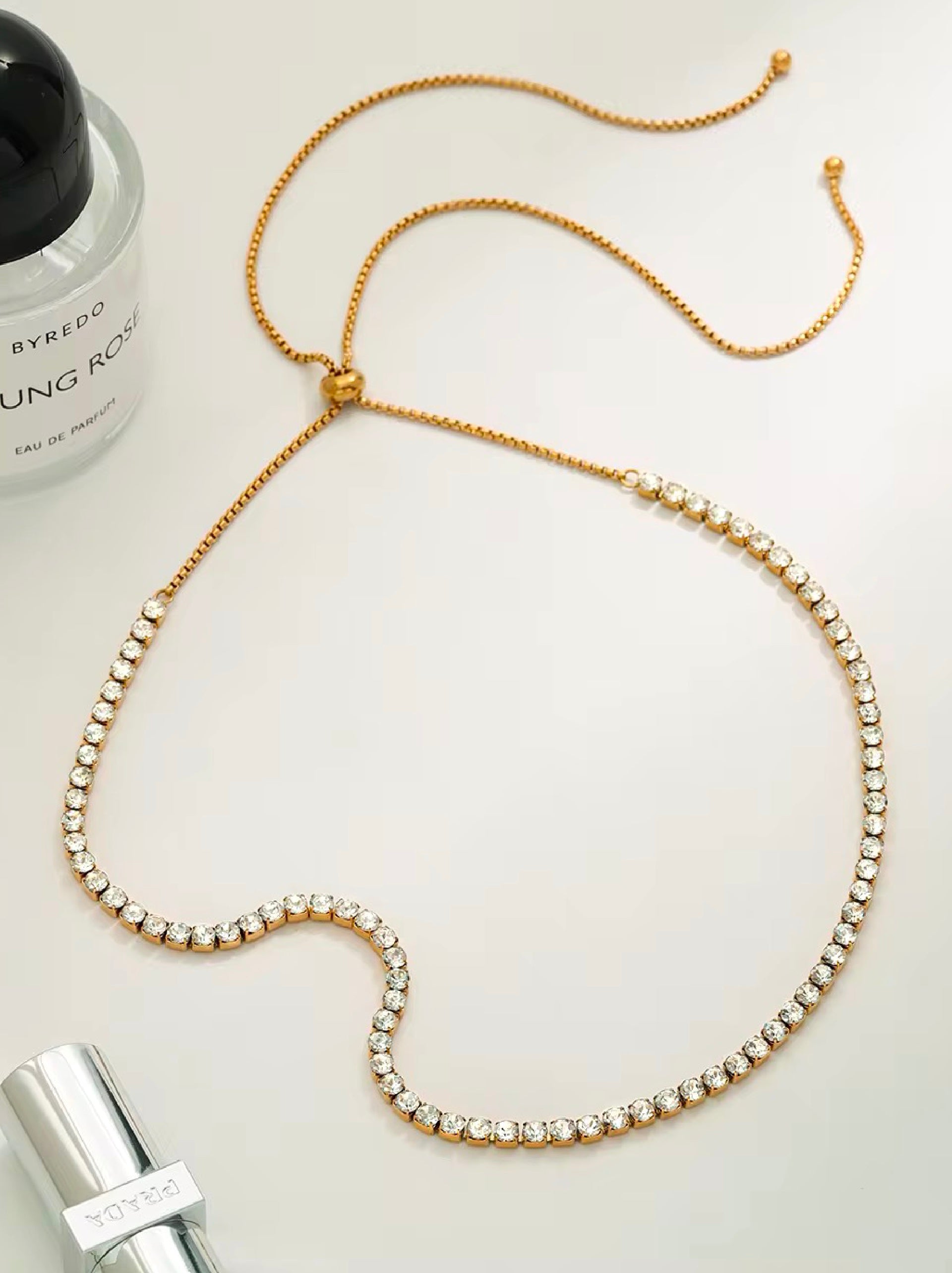 Tennis Supreme Necklace – 18K PVD Gold Plated Statement Chain by ZULA